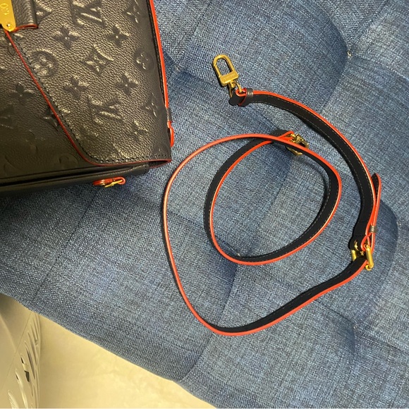 Bags | Navy Blue Bag With Red Interior It Was A Gift I Wore It Once ...